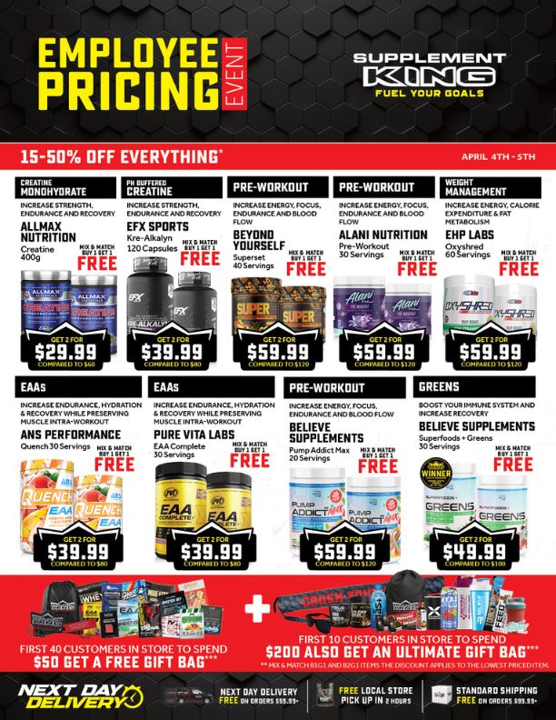 Supplement King Flyers | Supplement King