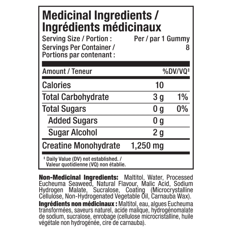 Allmax Nutrition Creatine Gummies 8 Gummies Tropical Punch | Supplement ...